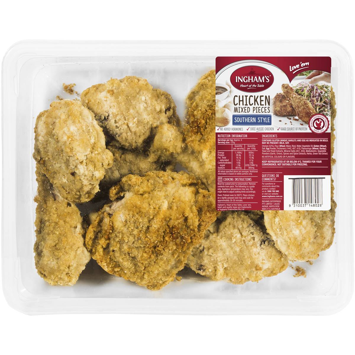 Ingham's Chicken Southern Style Pieces 950g | Woolworths