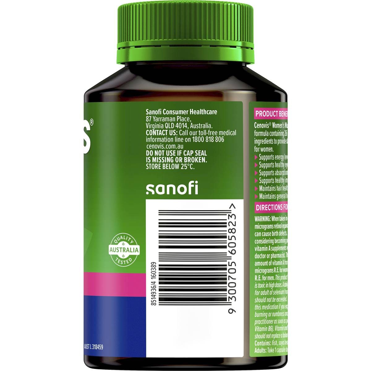 Cenovis Women's Multivitamin Capsules Multi Vitamin For Energy 50 Pack ...