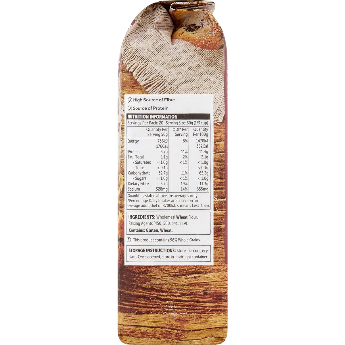 Woolworths Wholemeal Self Raising Flour 1kg | Woolworths