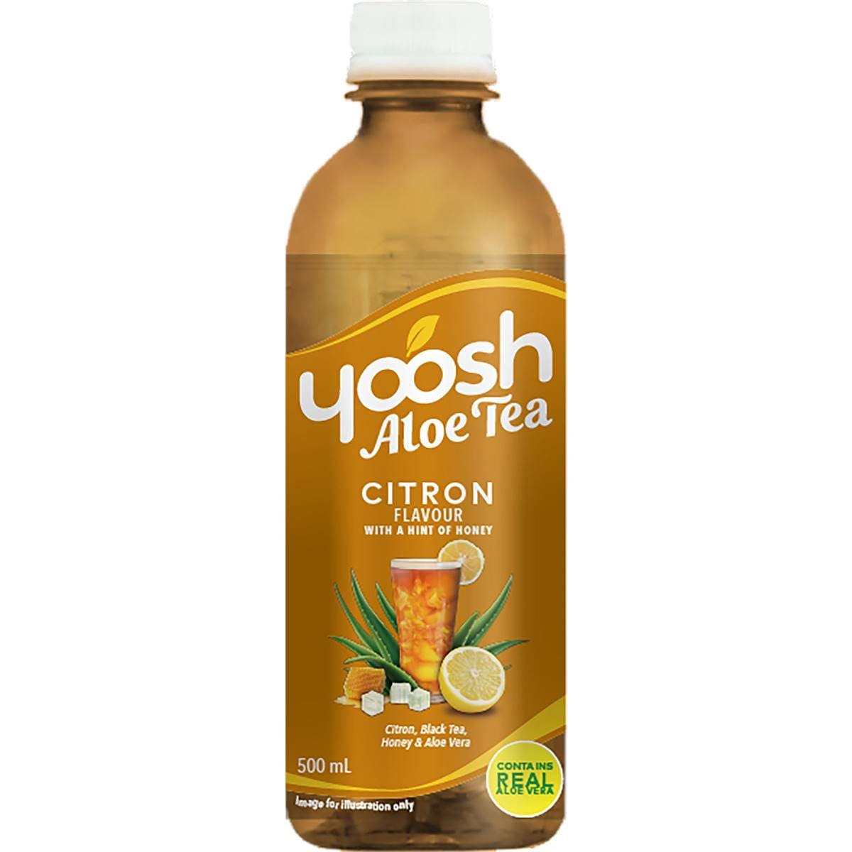 Yoosh Aloe Tea Citron Flavour With Honey 500ml | Woolworths