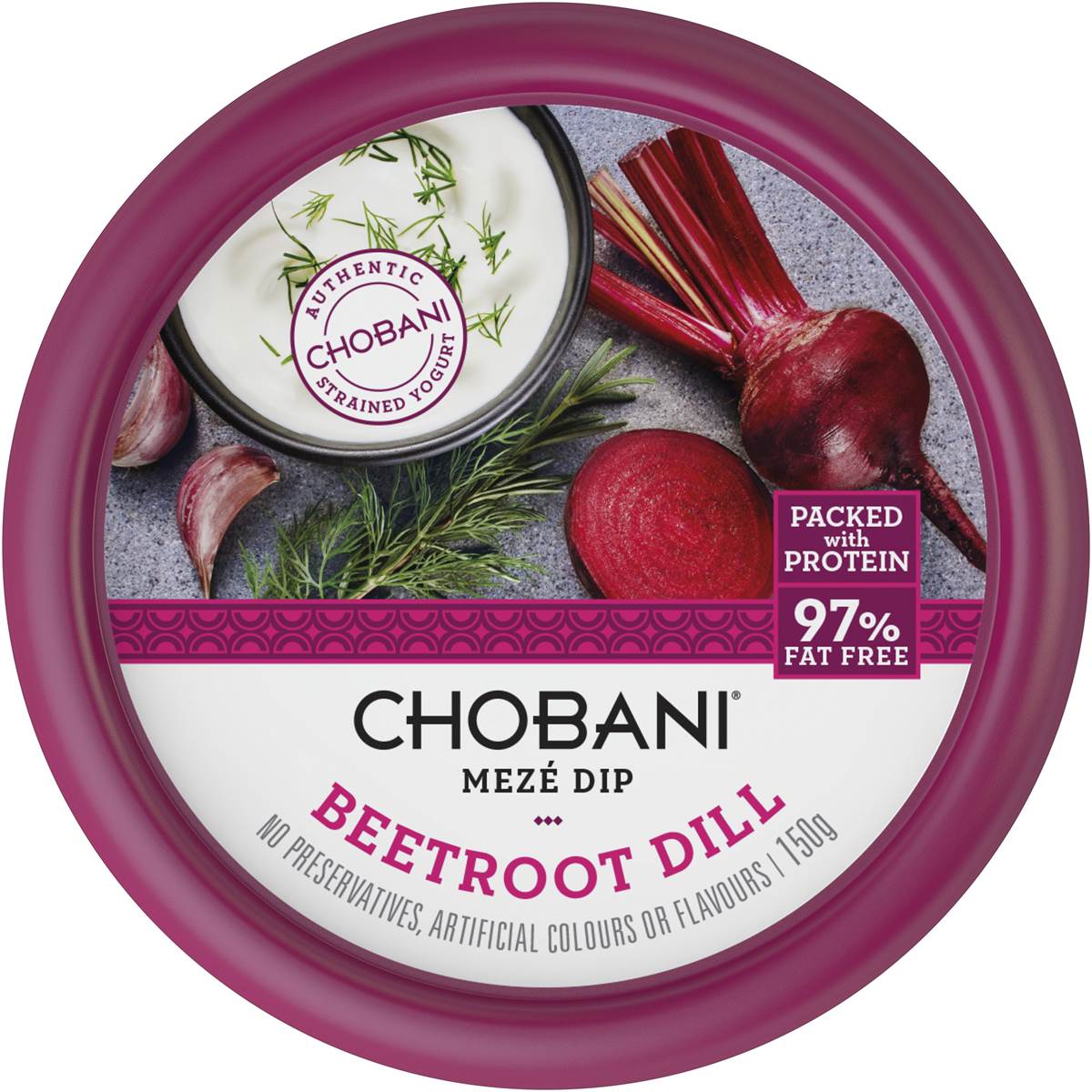 Chobani Meze Dip Beetroot & Dill 150g | Woolworths