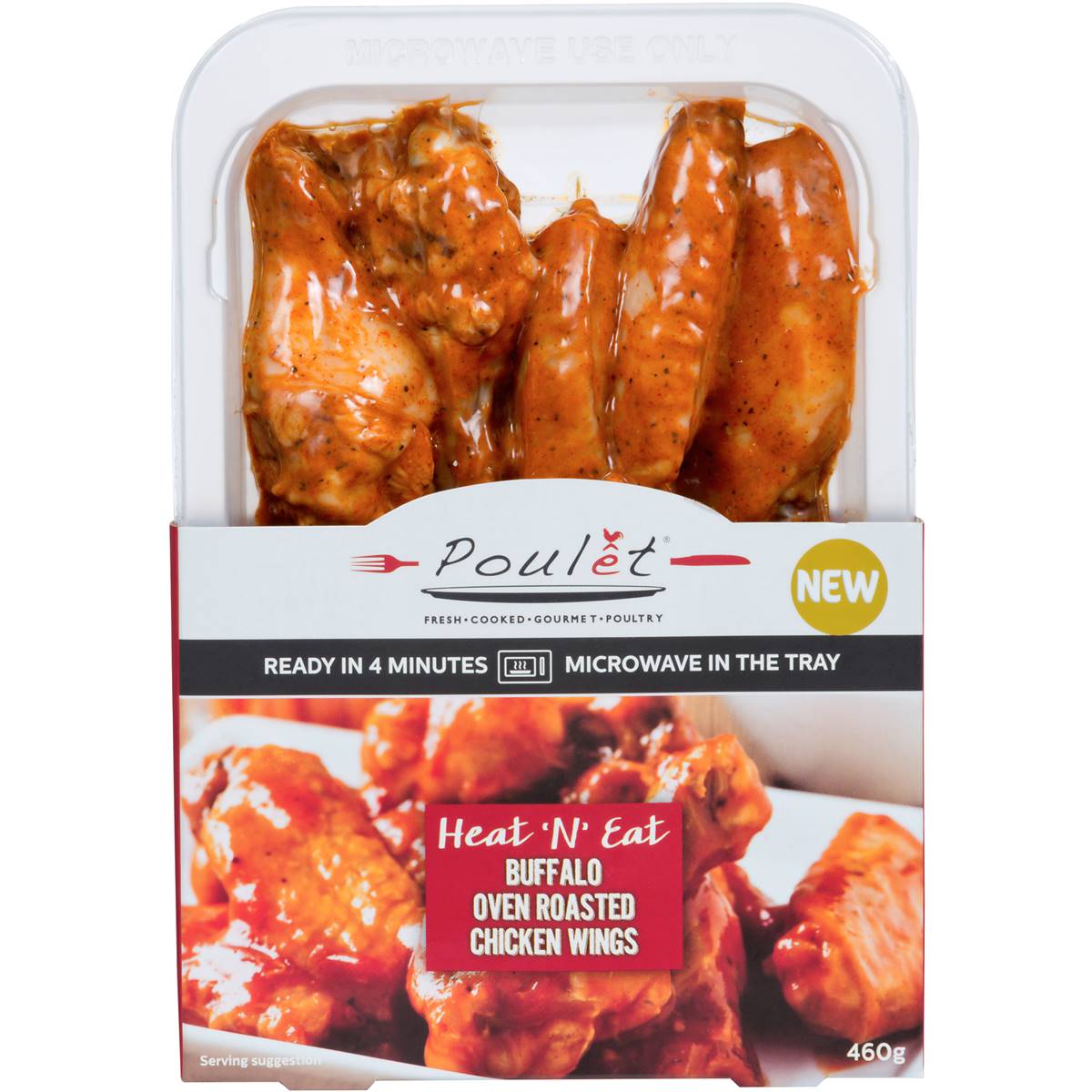 Poulet Poulet Heat & Eat Buffalo Oven Roasted Chicken Wings 460g ...