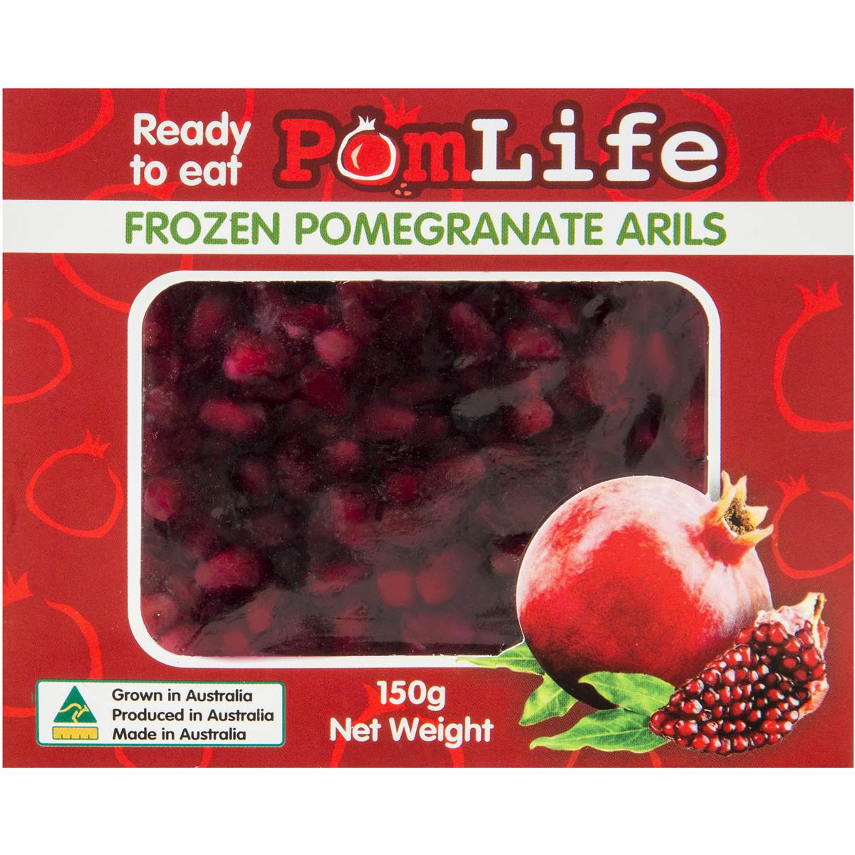 Pomlife Frozen Pomegranate Arils 150g | Woolworths