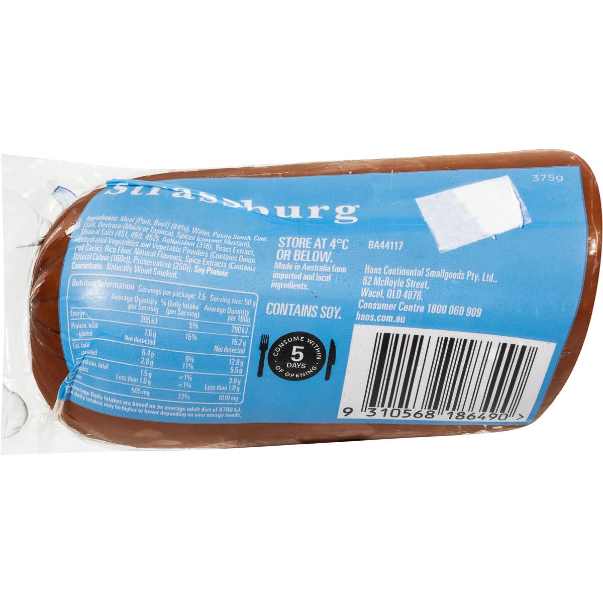 Hans Strassburg 375g | Woolworths