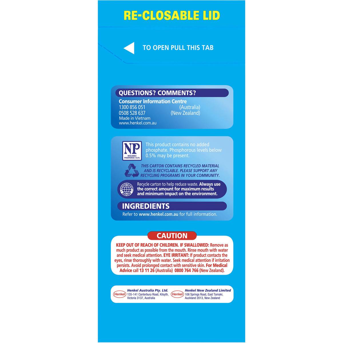 Cold Power Regular Front & Top Powder 2kg | Woolworths