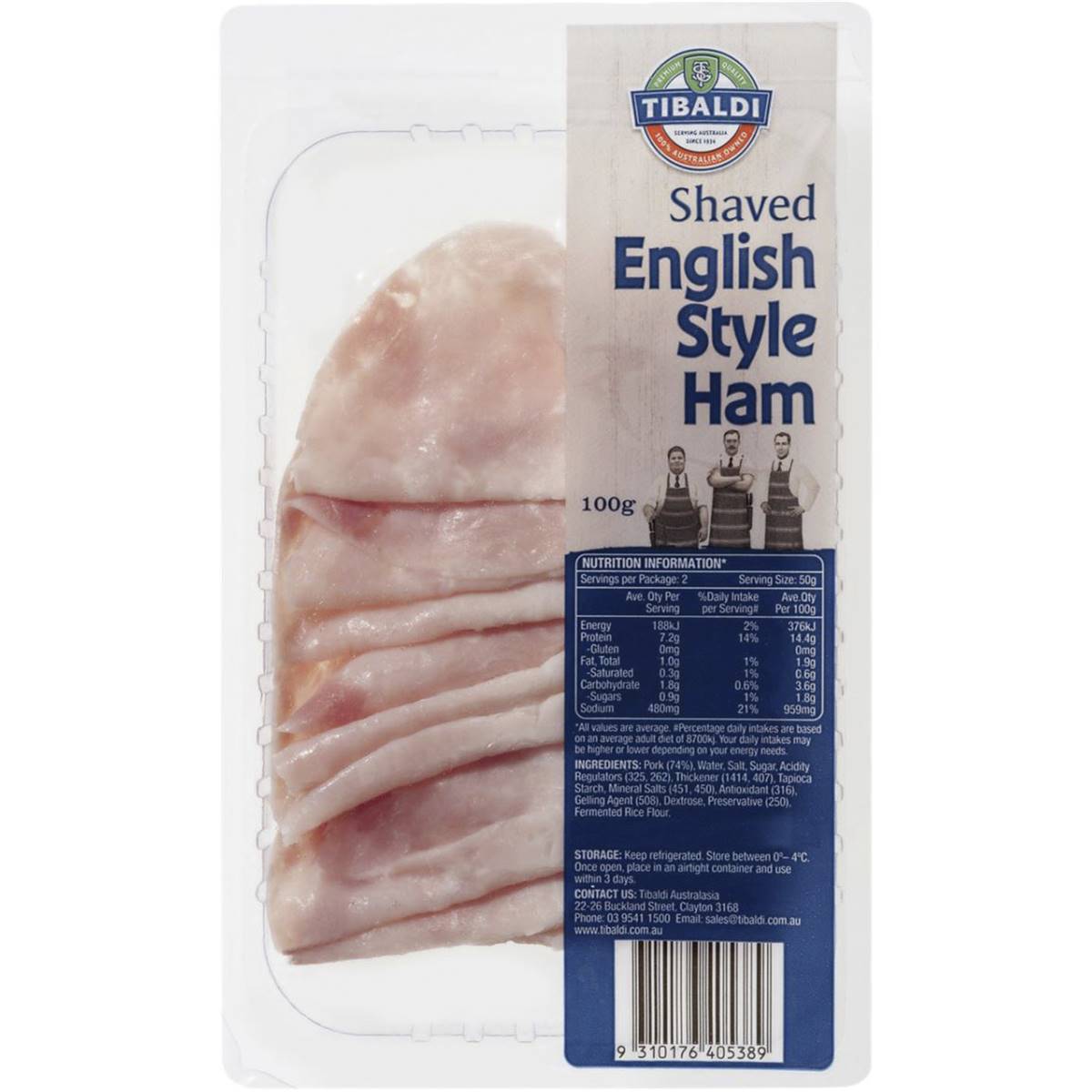 Tibaldi Ham 100g | Woolworths