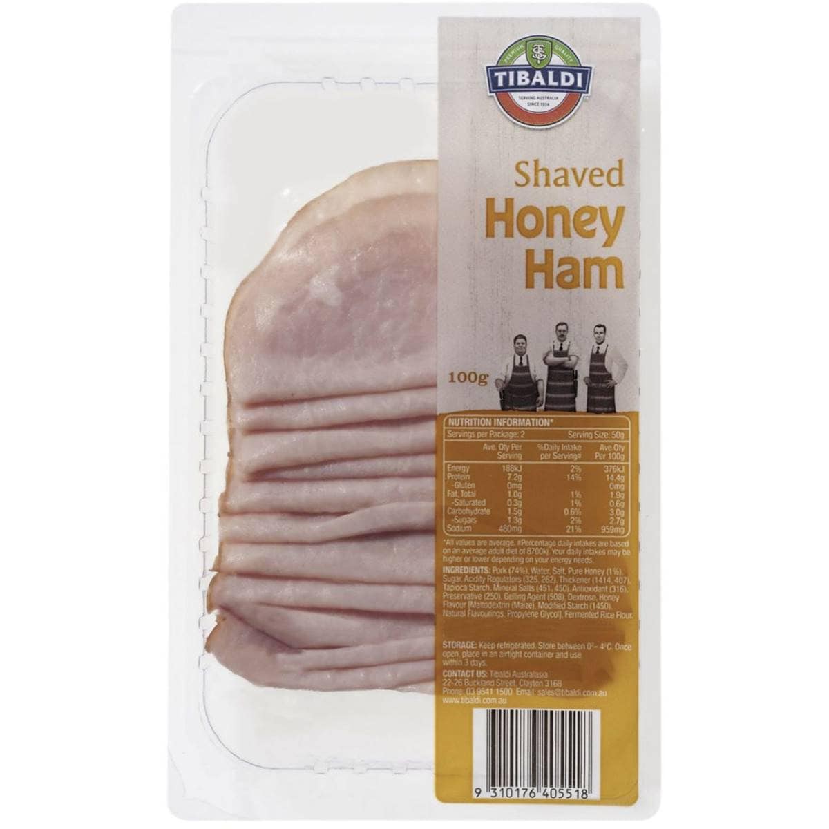 Tibaldi Honey Ham 100g | Woolworths