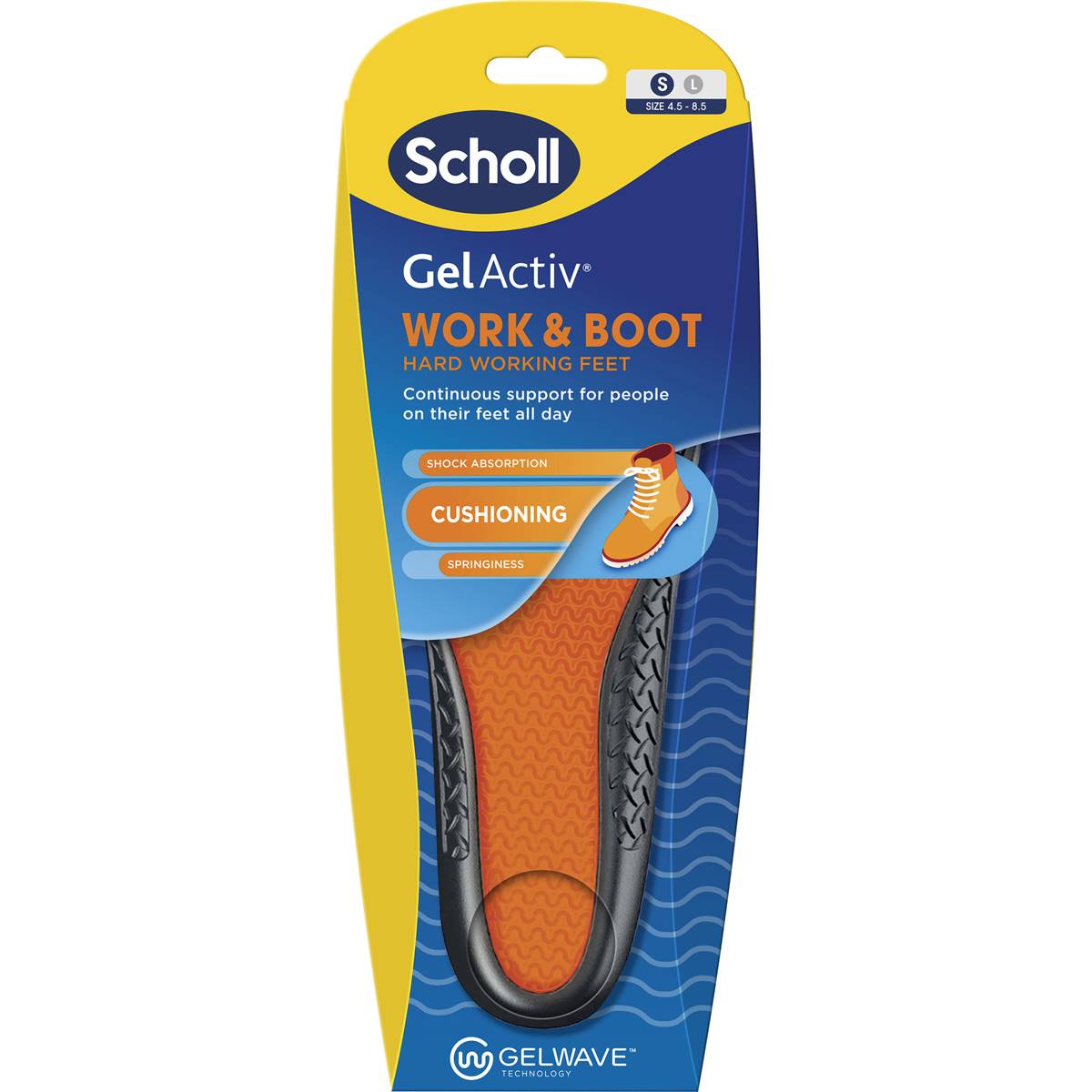 Scholl Gel Active Work & Boot Cushioning Small Pair Each | Woolworths