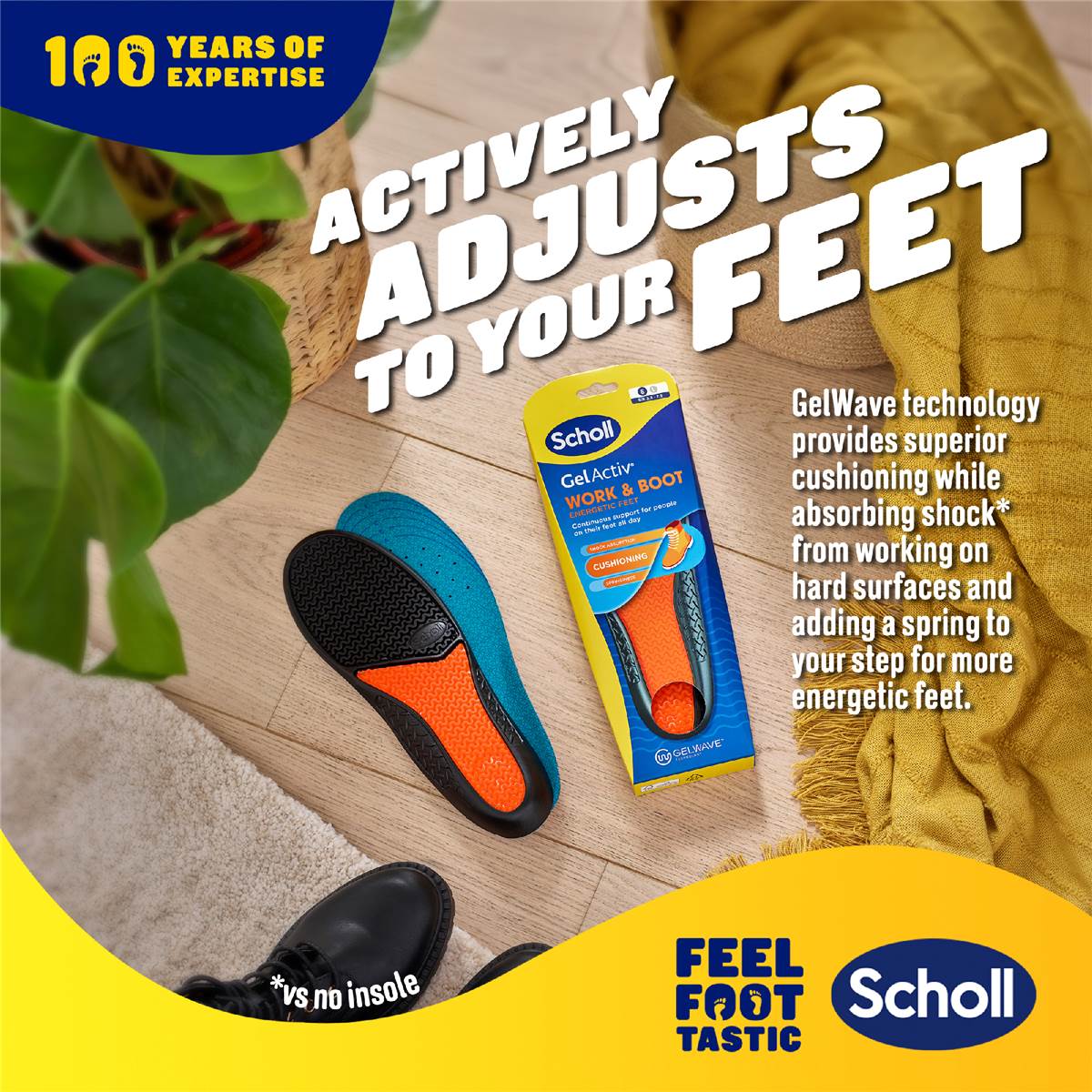Scholl Gel Active Work & Boot Cushioning Small Pair Each | Woolworths