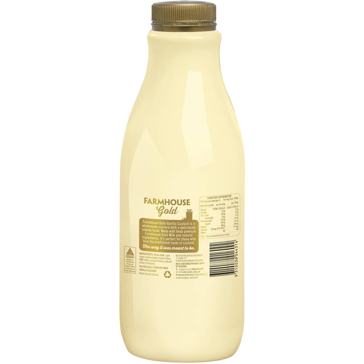 Pauls Farmhouse Gold Custard Vanilla 800g | Woolworths