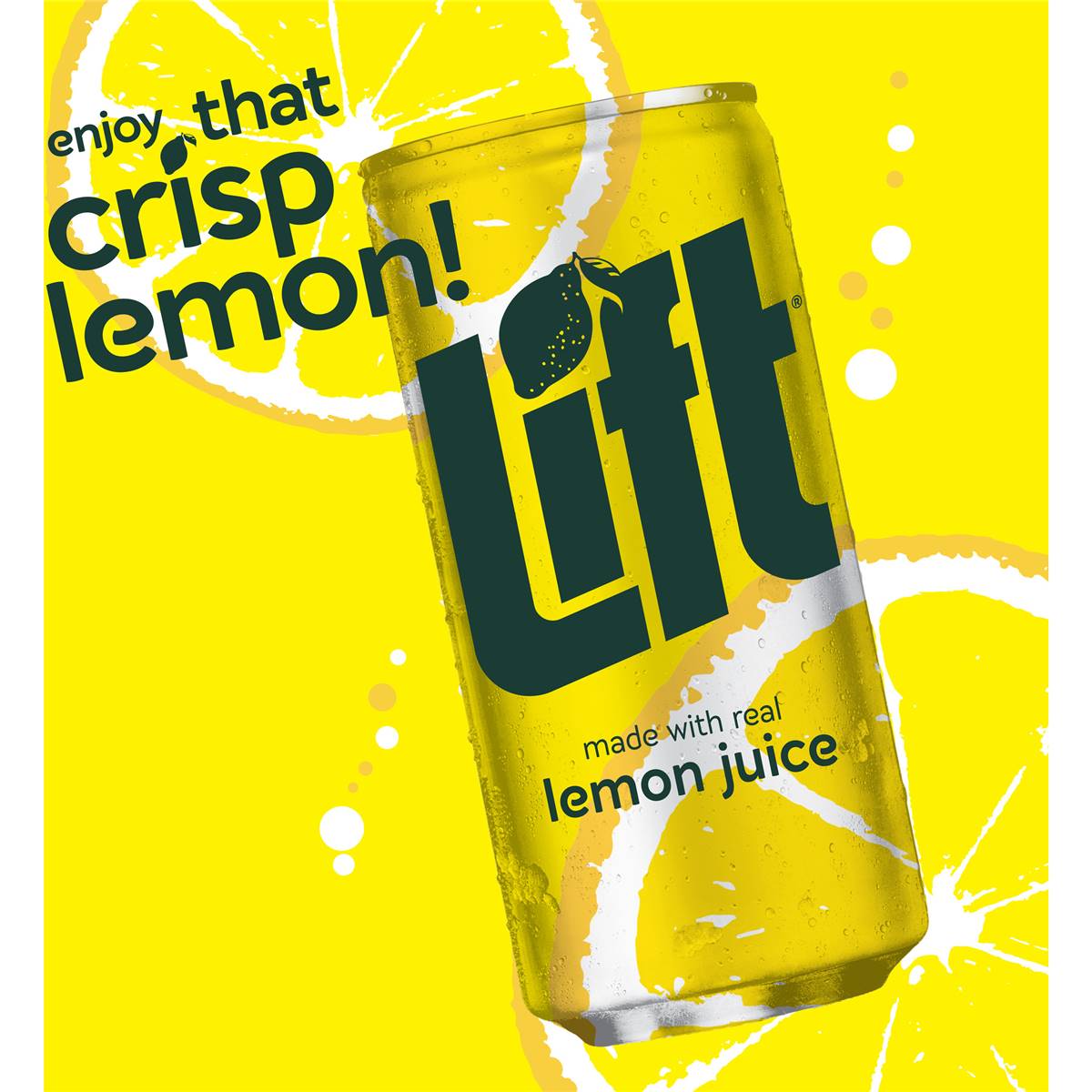 Lift Hard Hitting Lemon Cans 375ml X24 Pack | Woolworths