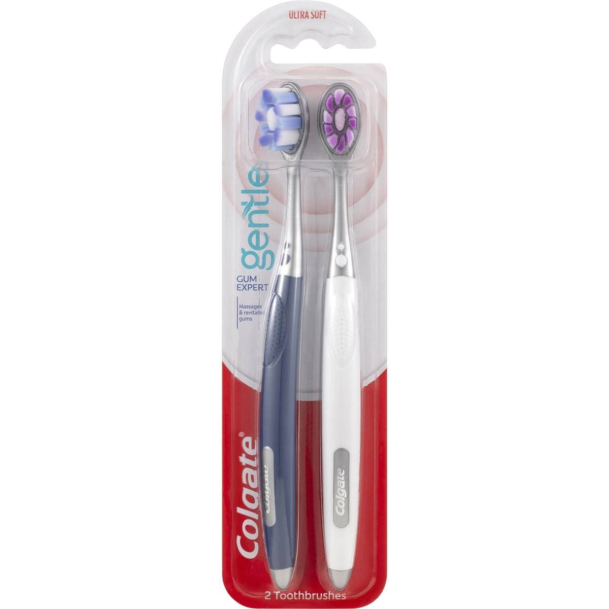 Colgate Gum Expert Toothbrush Ultra Soft 2 Pack | Woolworths