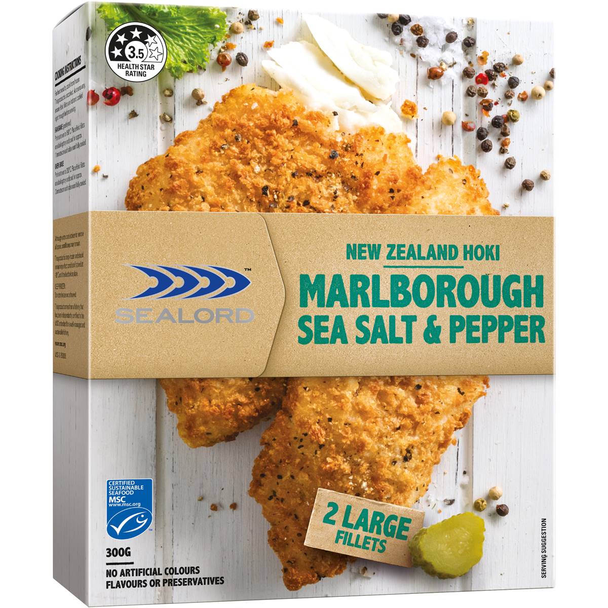 Sealord Premium Hoki Salt & Pepper 300g | Woolworths