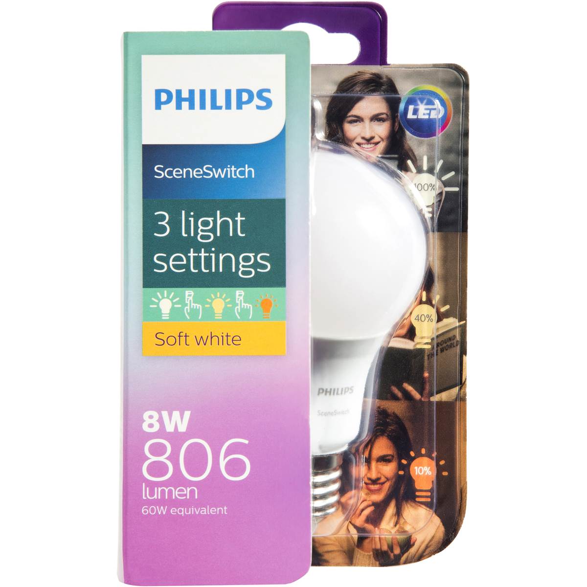 Philips Led Scene Switch Dimmable Edison Screw 1pk | Woolworths