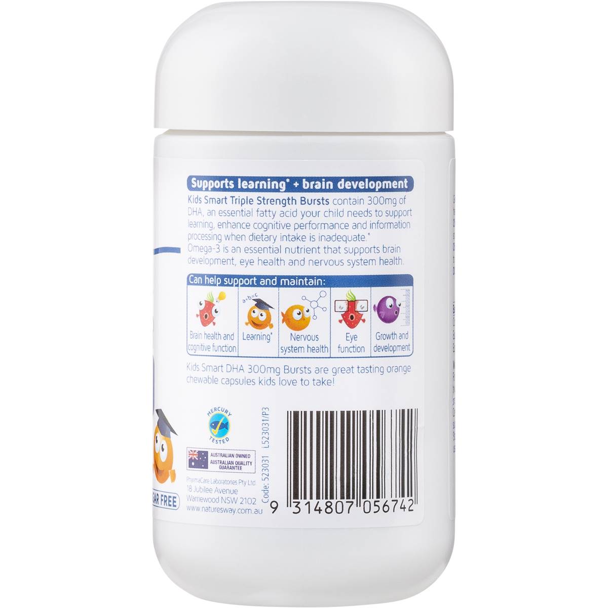 Nature's Way Kids Smart Triple Strength Dha 50 Pack | Woolworths