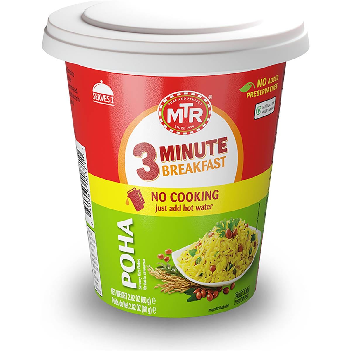 Mtr Poha Breakfast In A Cup 80g | Woolworths