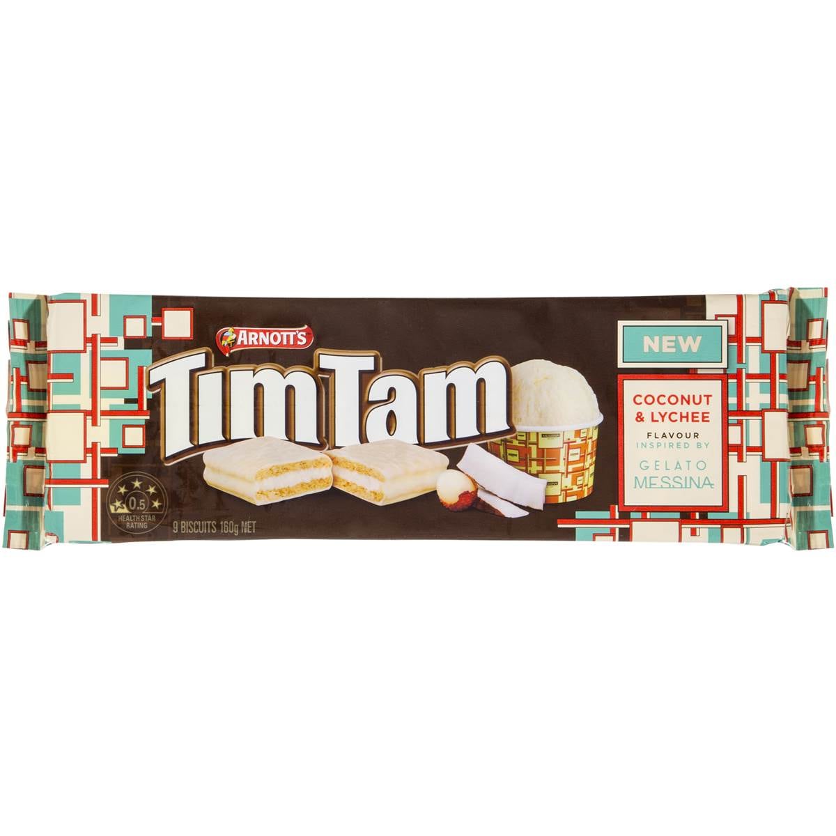 Arnott's Tim Tam Messina Coconut Lychee 160g | Woolworths