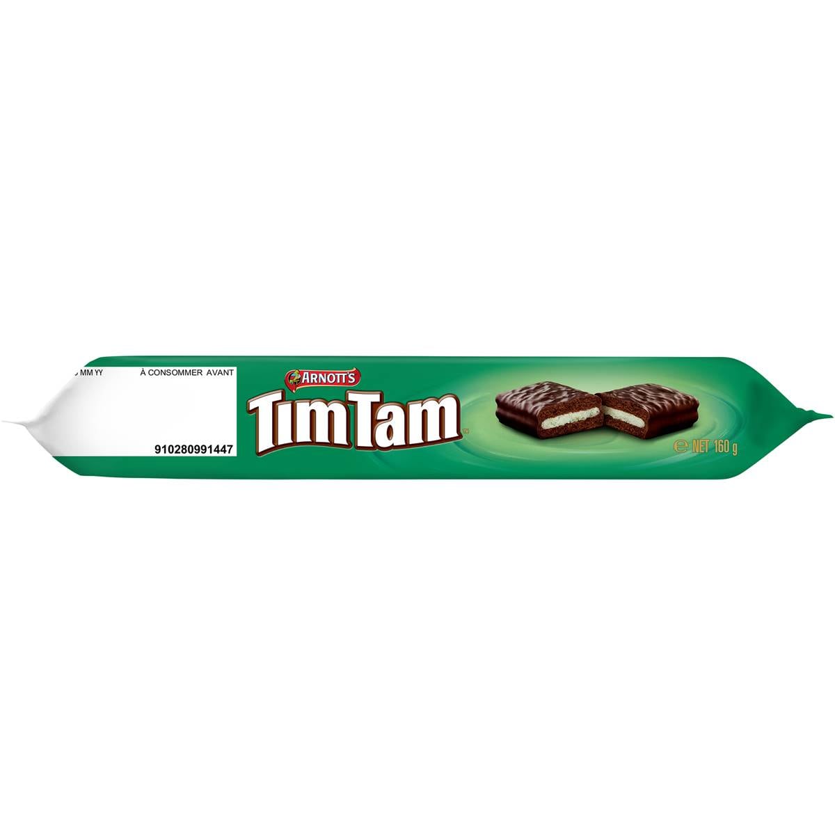 Arnott's Tim Tam Chocolate Biscuits Choc Mint 160g | Woolworths