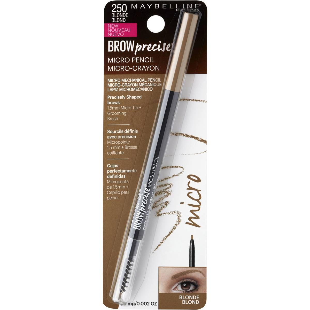 Maybelline Brow Precise Micro Pencil - Blonde Each | Woolworths
