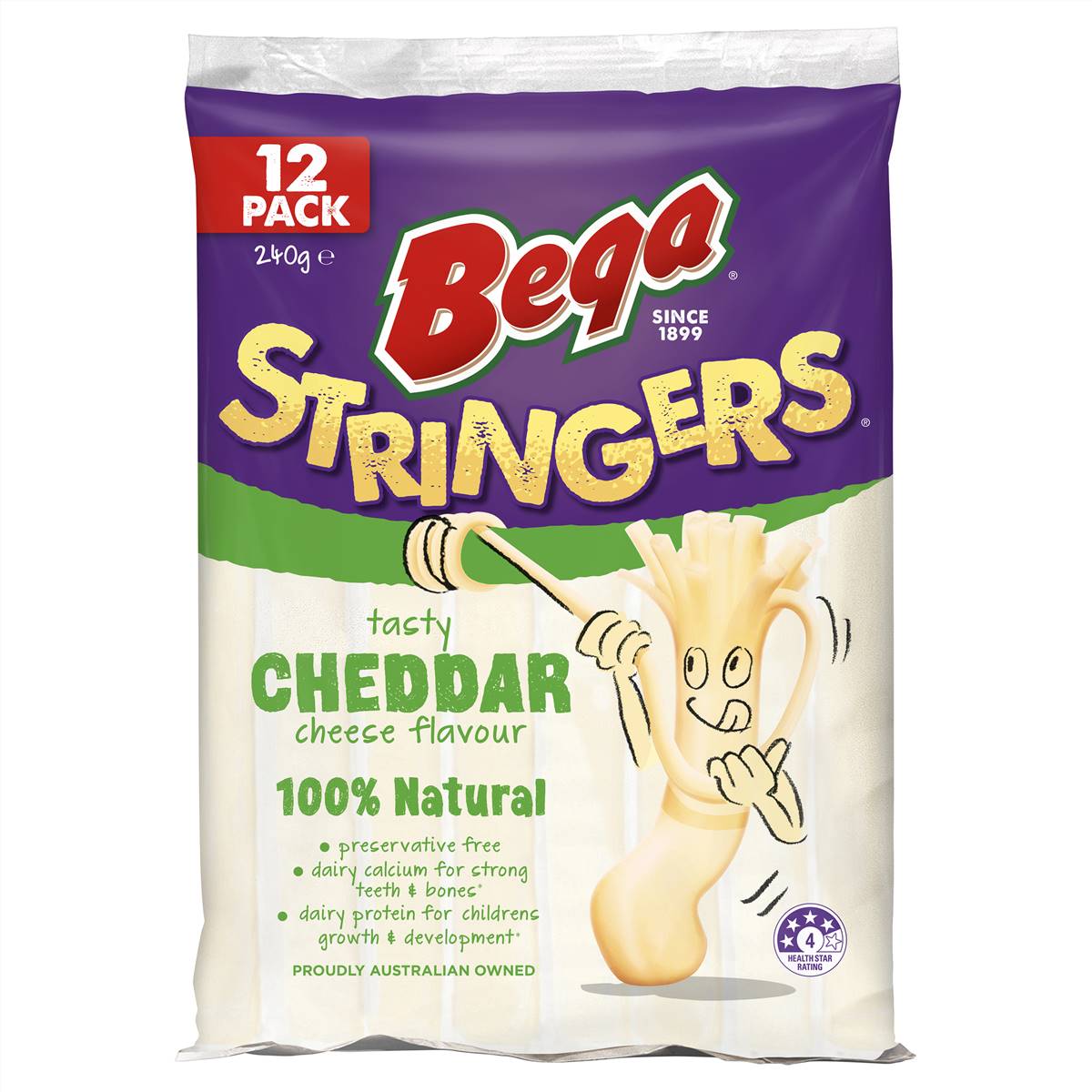 Bega Cheddar Stringers 240g | Woolworths