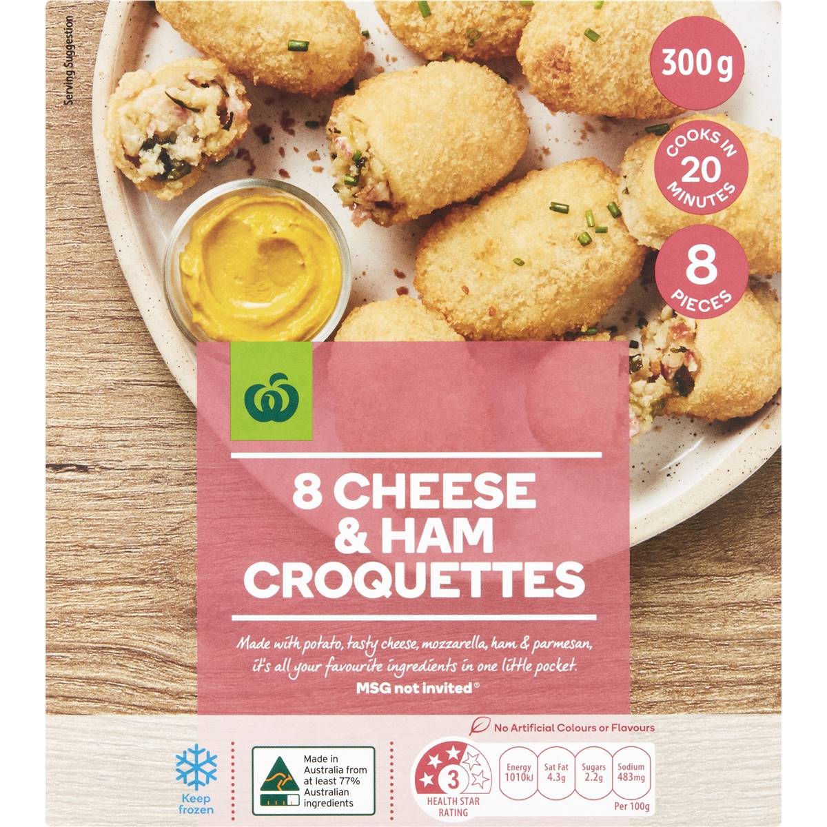 Woolworths Cheese Ham Croquettes 8 Pack Woolworths woolworths-cheese-ham-croquettes-8-pack-woolworths