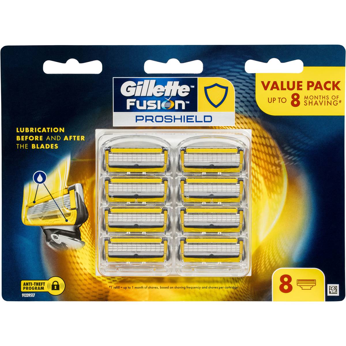 Gillette Fusion Proshield Cartridges 8 Pack | Woolworths