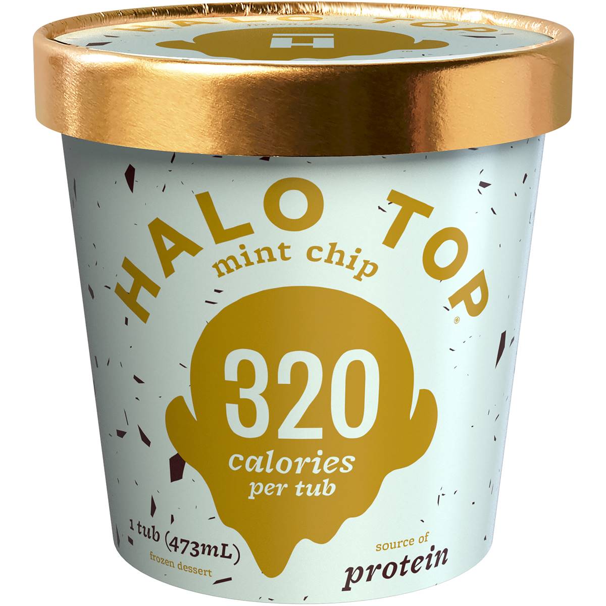 Halo Top Mint Choc Chip Ice Cream 473ml | Woolworths