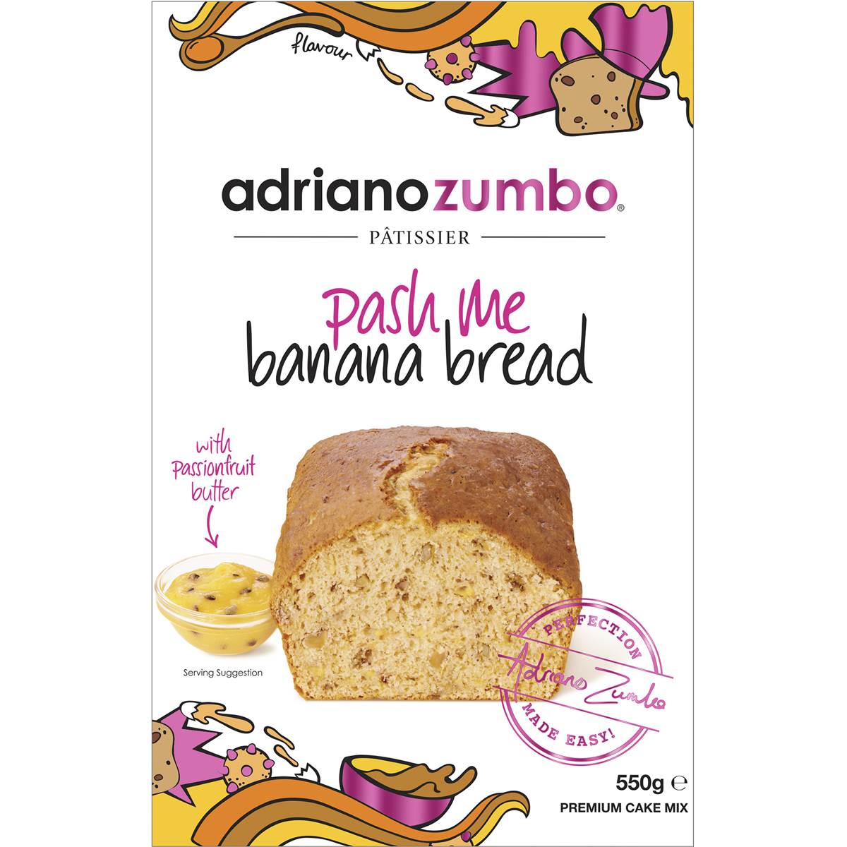 Adriano Zumbo Pash Me Banana Bread 550g | Woolworths