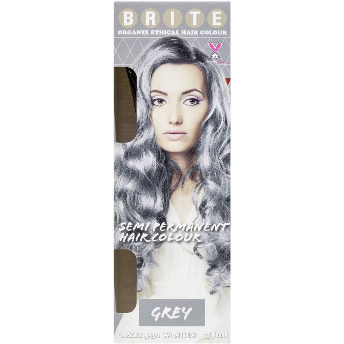 Brite Semi Hair Colour Grey 75ml | Woolworths