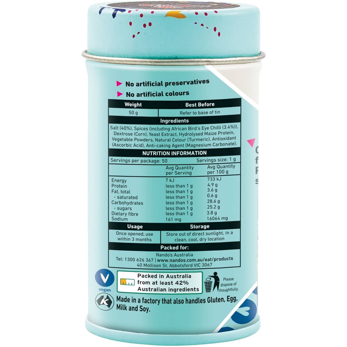 Nando's Peri-peri Spice Chilli Salt 50g | Woolworths