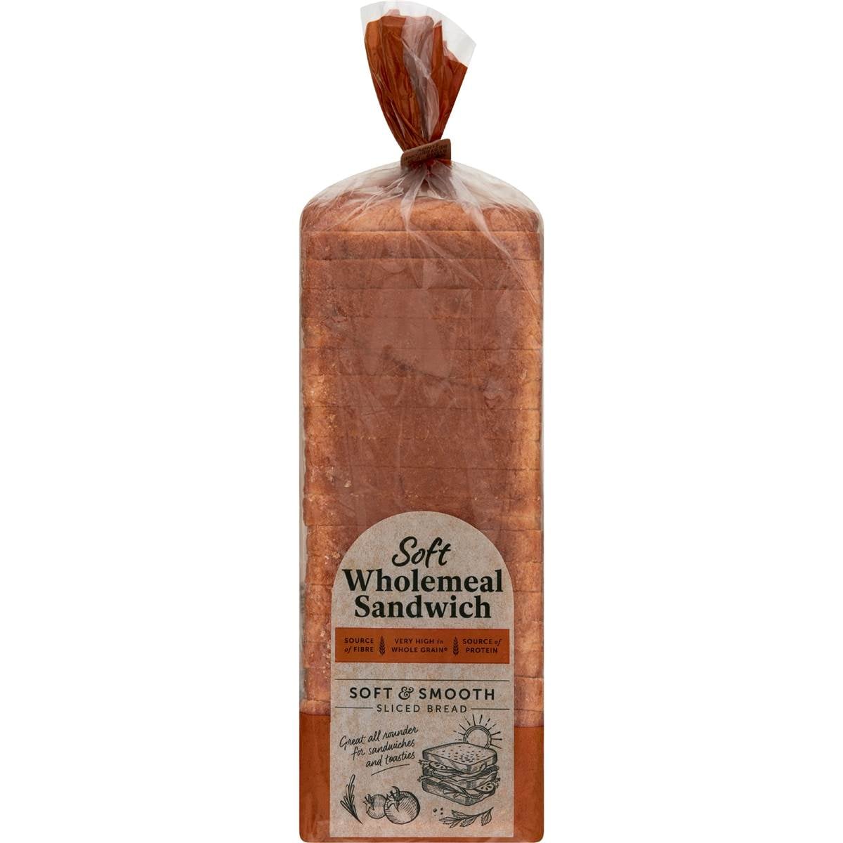 Woolworths Wholemeal Soft Sandwich Bread 650g | Woolworths