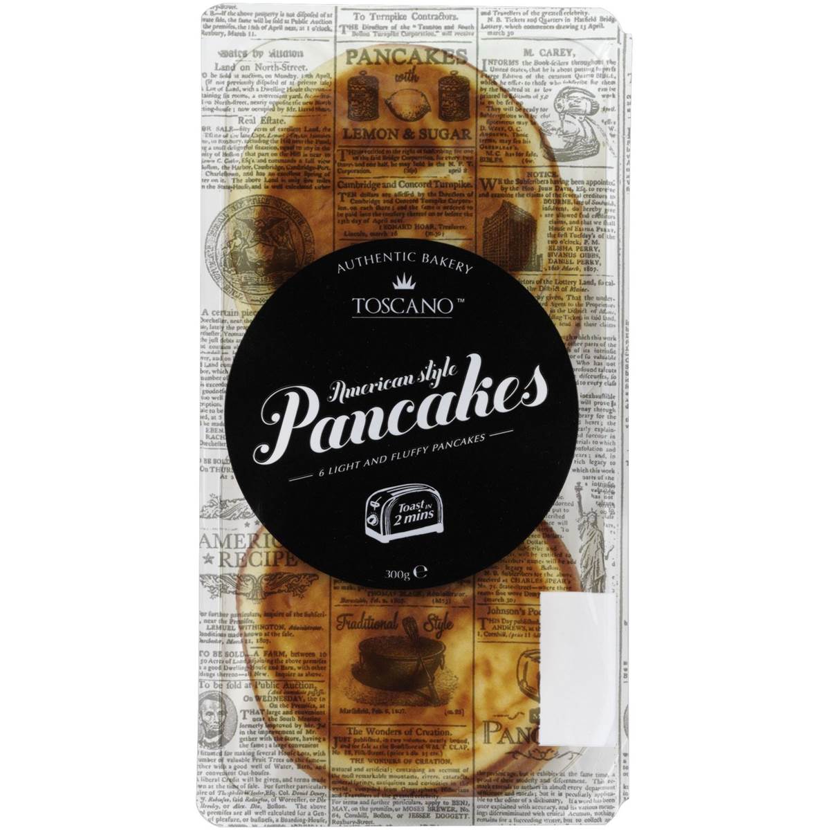 Toscano Pancakes Mini 6pk 300g | Woolworths