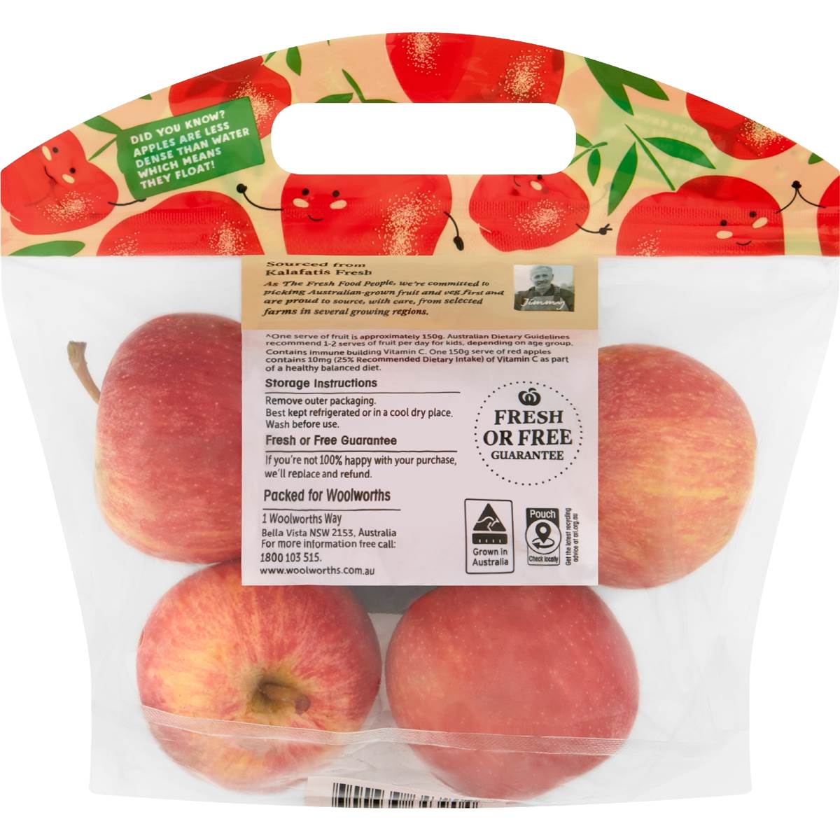 Woolworths Fresh Food Kids Mini Apples 5 Pack | Woolworths