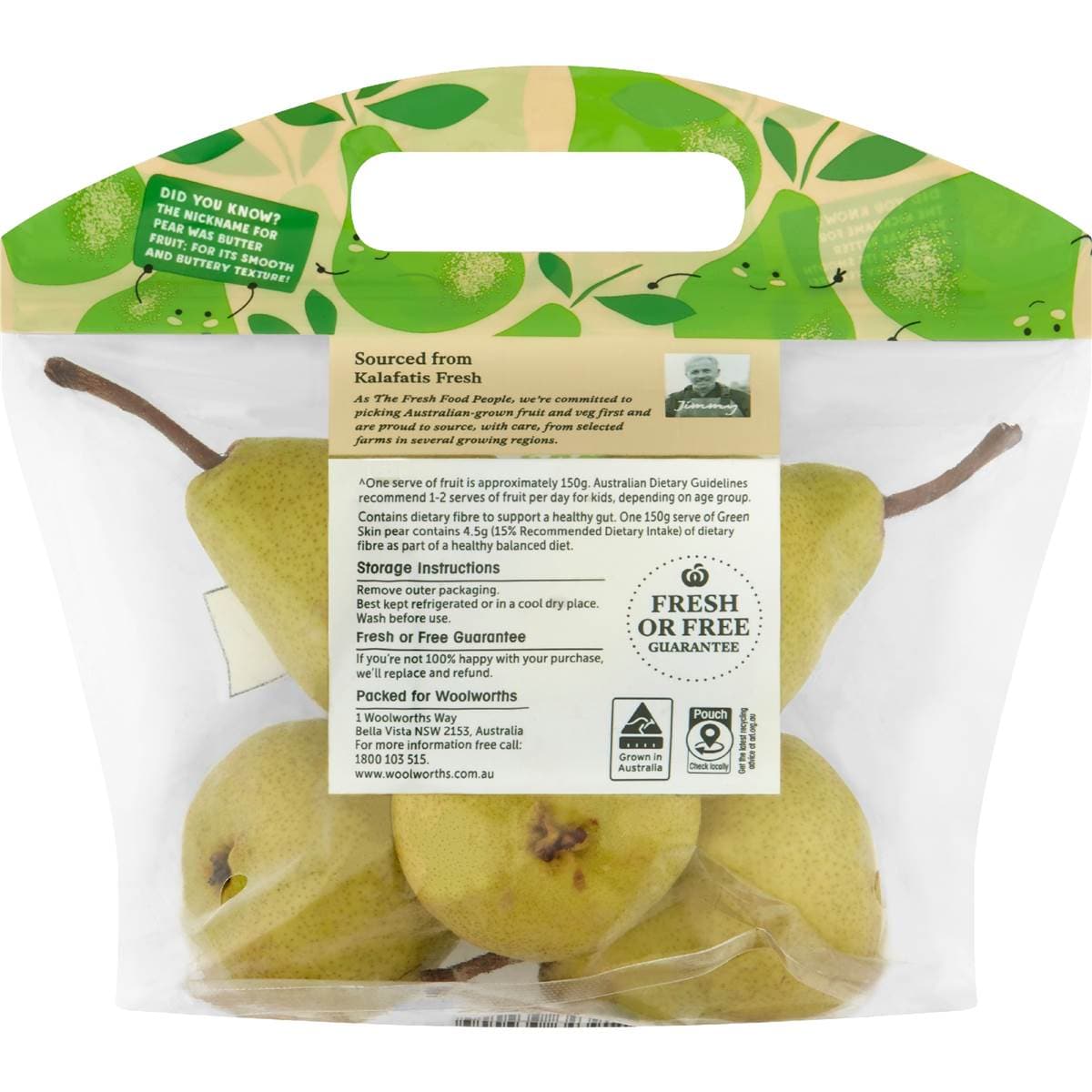 Woolworths Fresh Food Kids Mini Pears 5 Pack | Woolworths