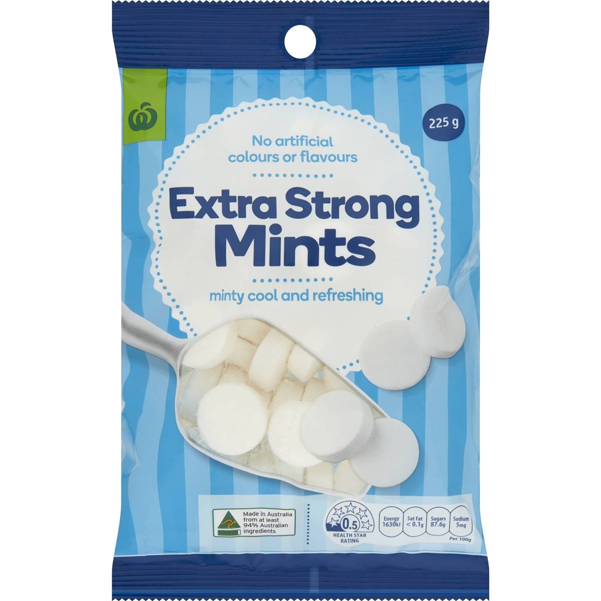 Woolworths Extra Strong Mints 225g | Woolworths