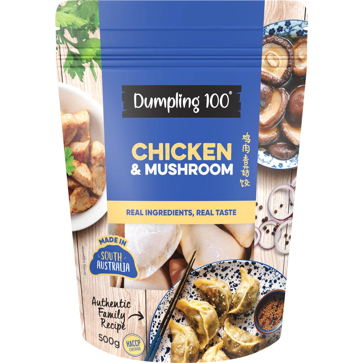 Dumpling 100 Chicken & Mushroom Dumplings 500g | Woolworths