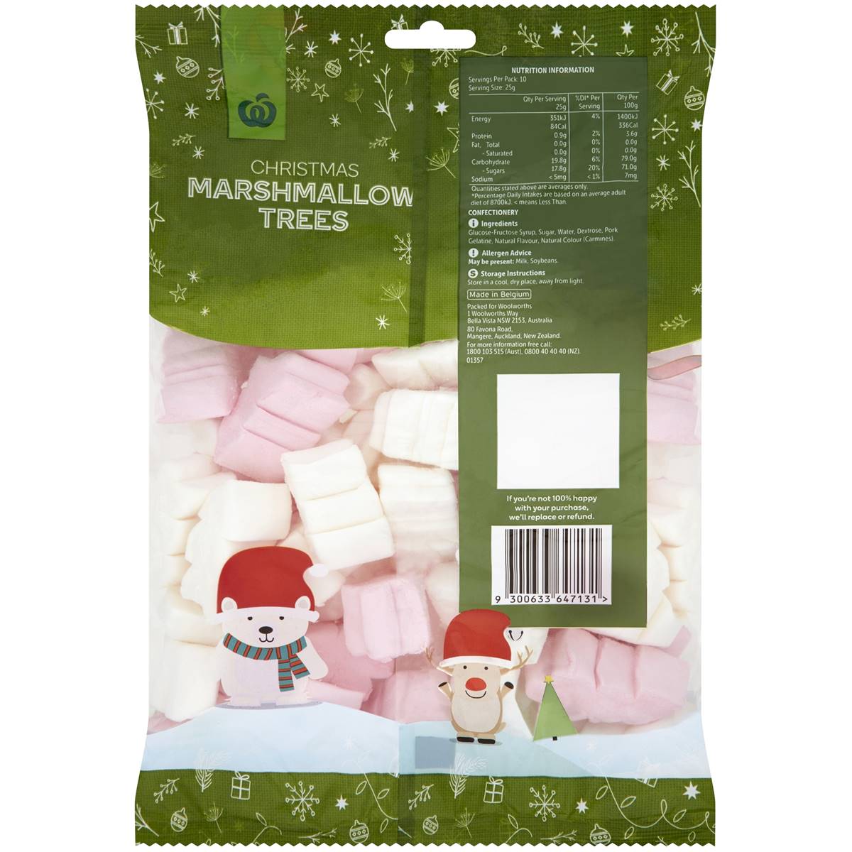 Woolworths Christmas Marshmallow Trees Shapes 250g | Woolworths
