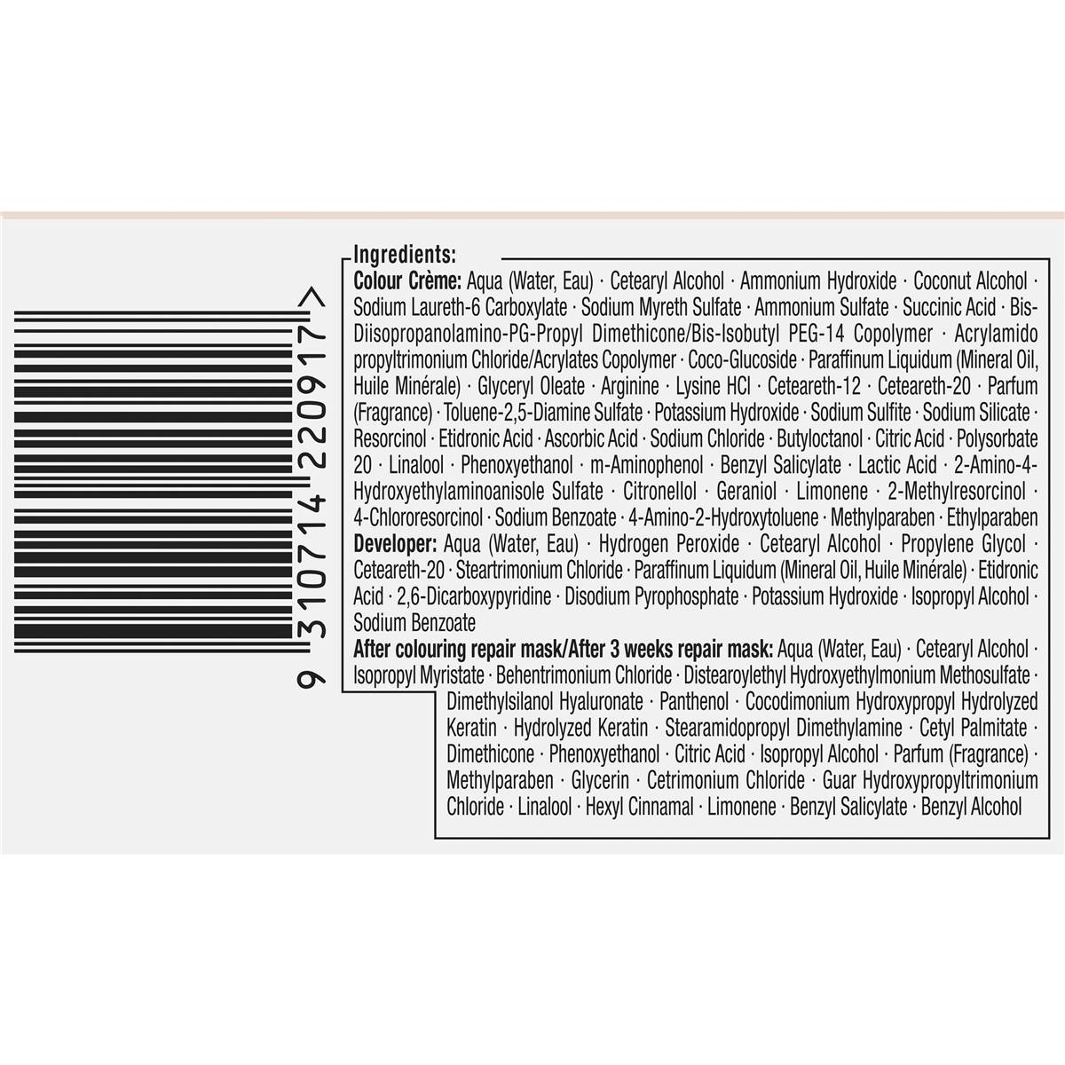 Schwarzkopf Colour Specialist 8.1 Cool Light Blonde Permanent Each ...