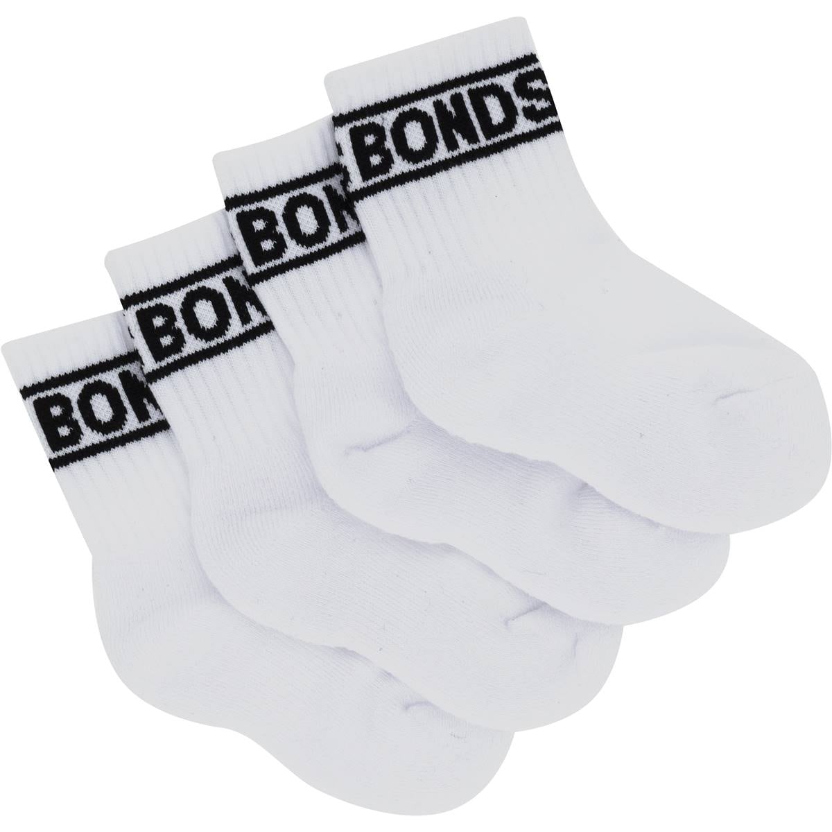 Bonds 100 Crew Socks Size 6-12m & 1-2y Assorted Each | Woolworths