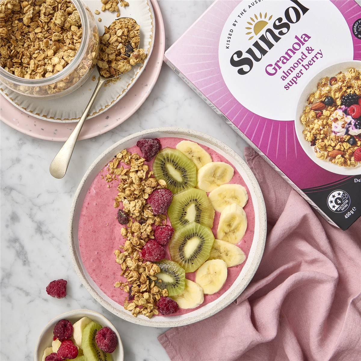 Sunsol Granola Almond & Super Berry 450g | Woolworths