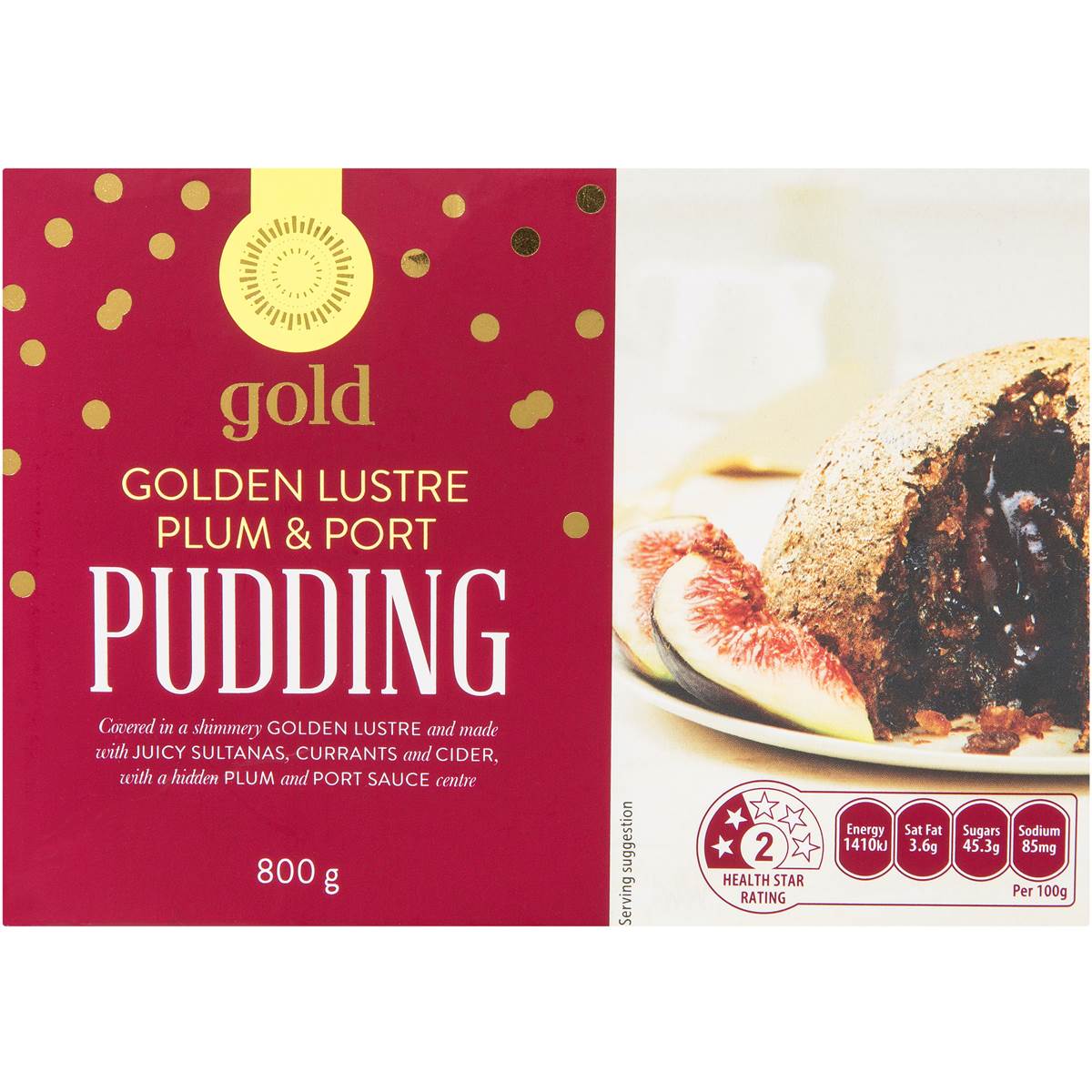 Gold Plum & Port Pudding 800g | Woolworths
