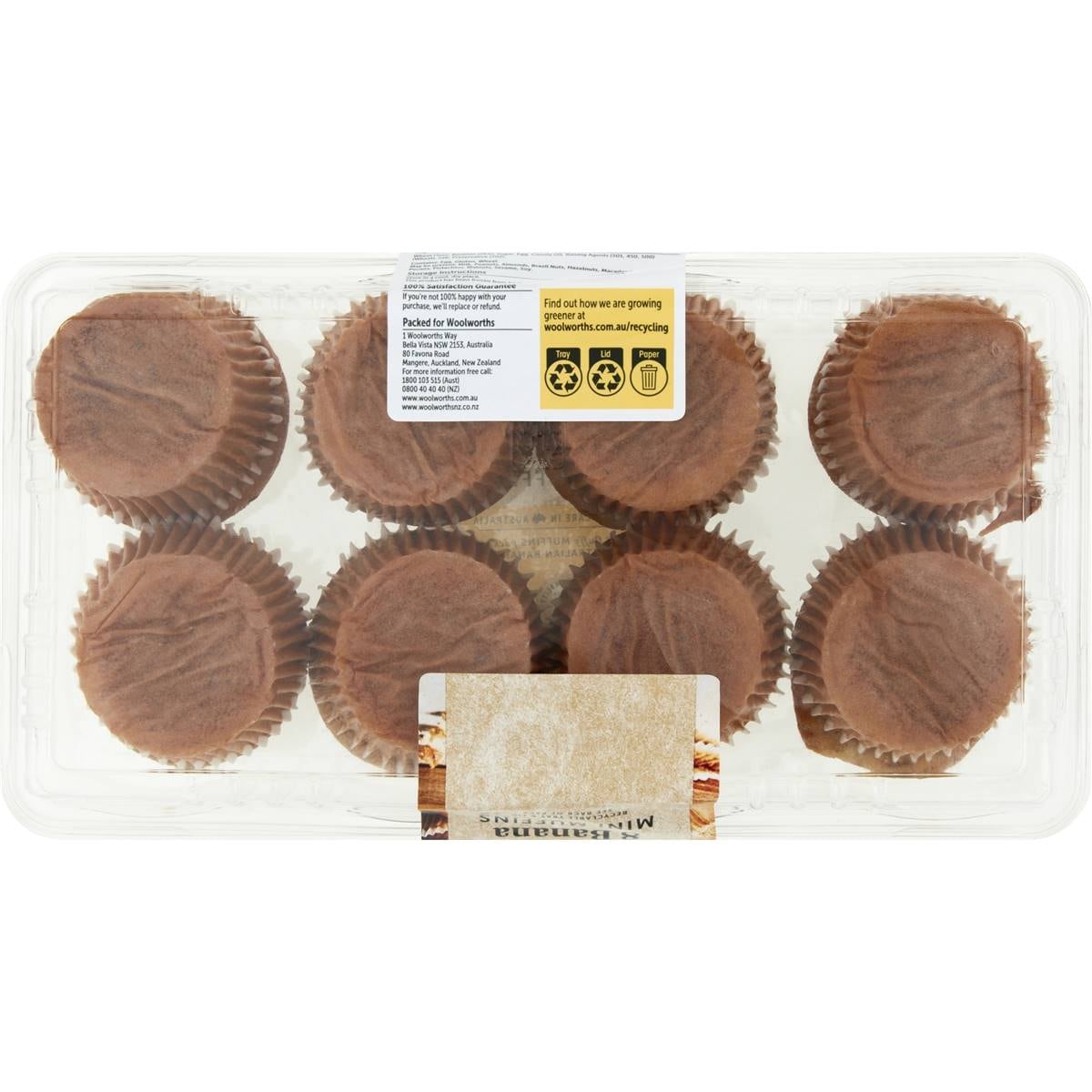 Woolworths Mini Banana Muffin 8 Pack | Woolworths
