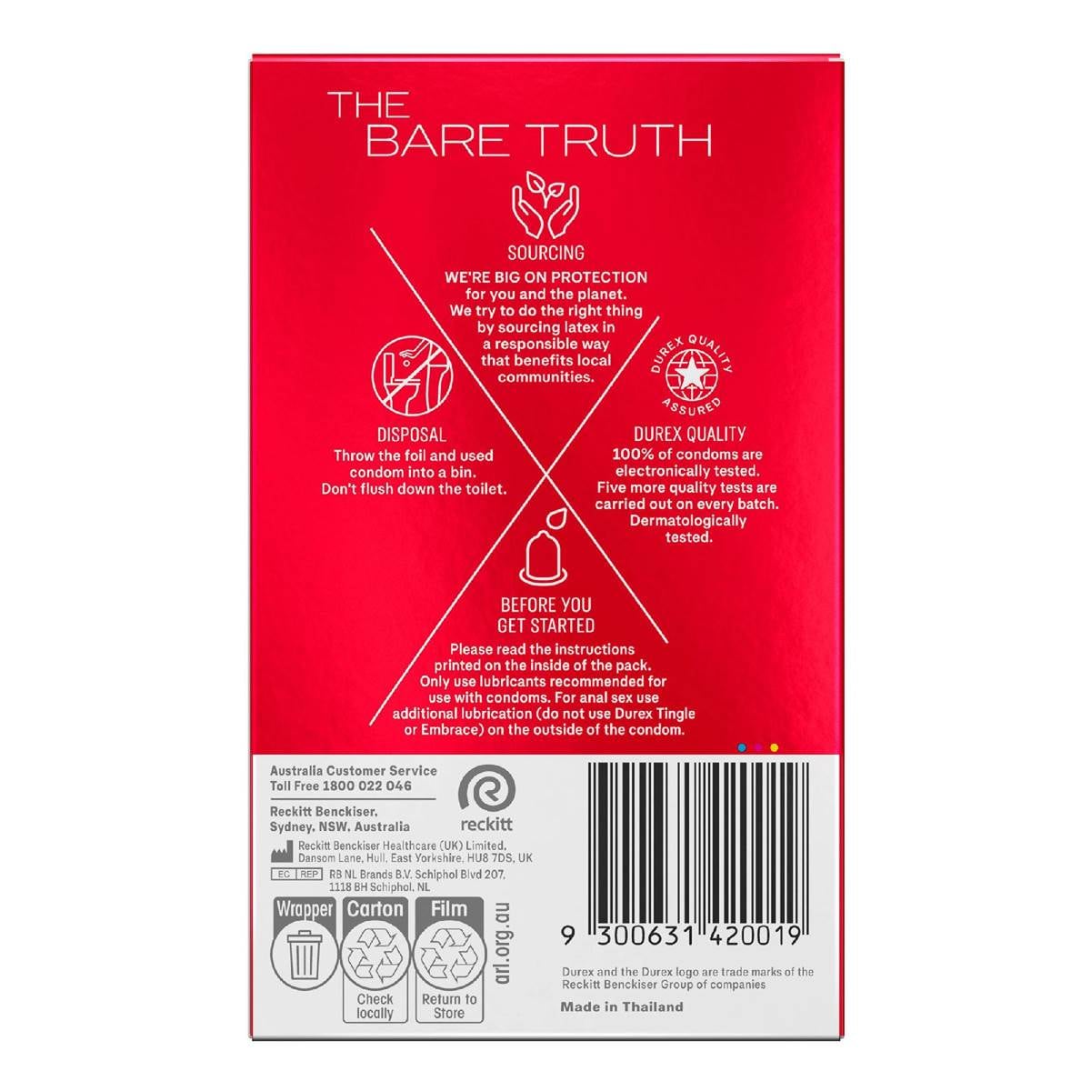 Durex Fetherlite Ultra Thin Feel Condoms 30 Pack | Woolworths