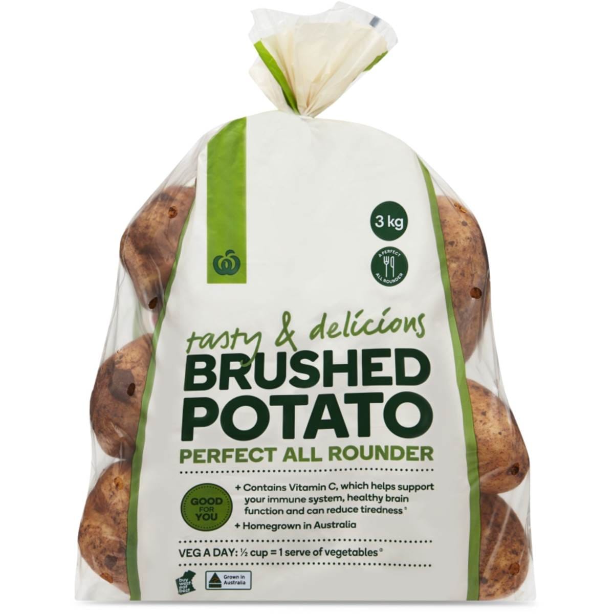 Woolworths Potato Brushed 3kg | Woolworths