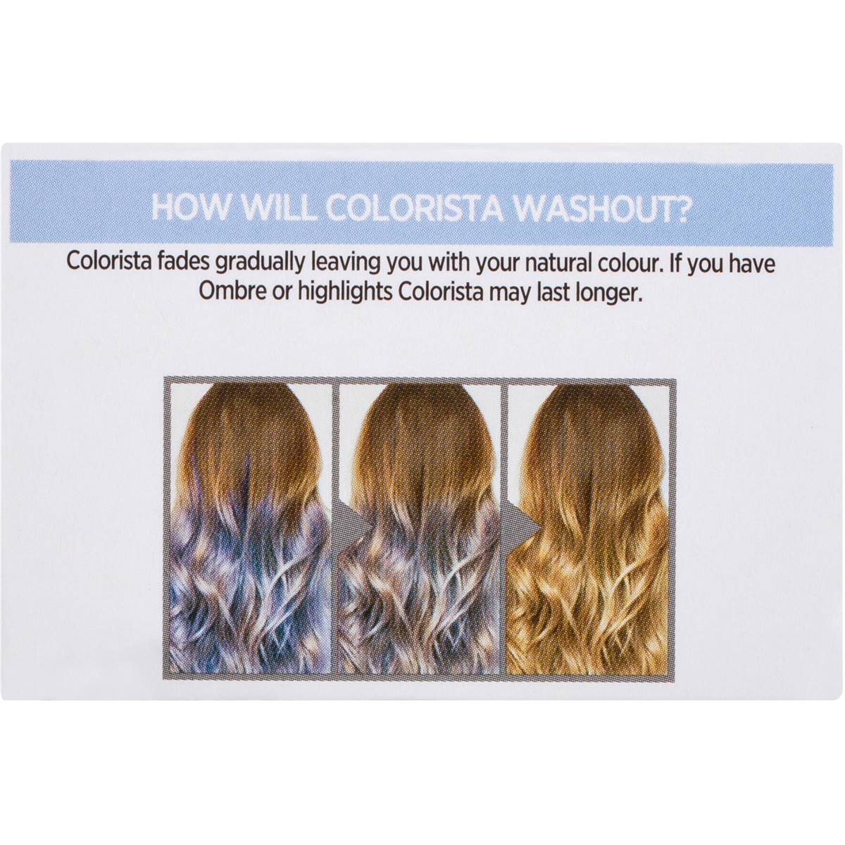 L'oreal Colorista Wash Out Blue 80ml | Woolworths