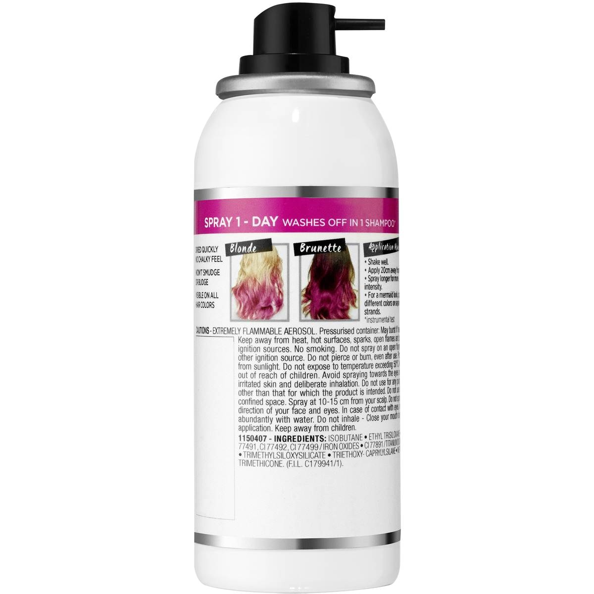 L'oreal Paris Colorista 1 Day Spray Colour Hot Pink 75ml | Woolworths