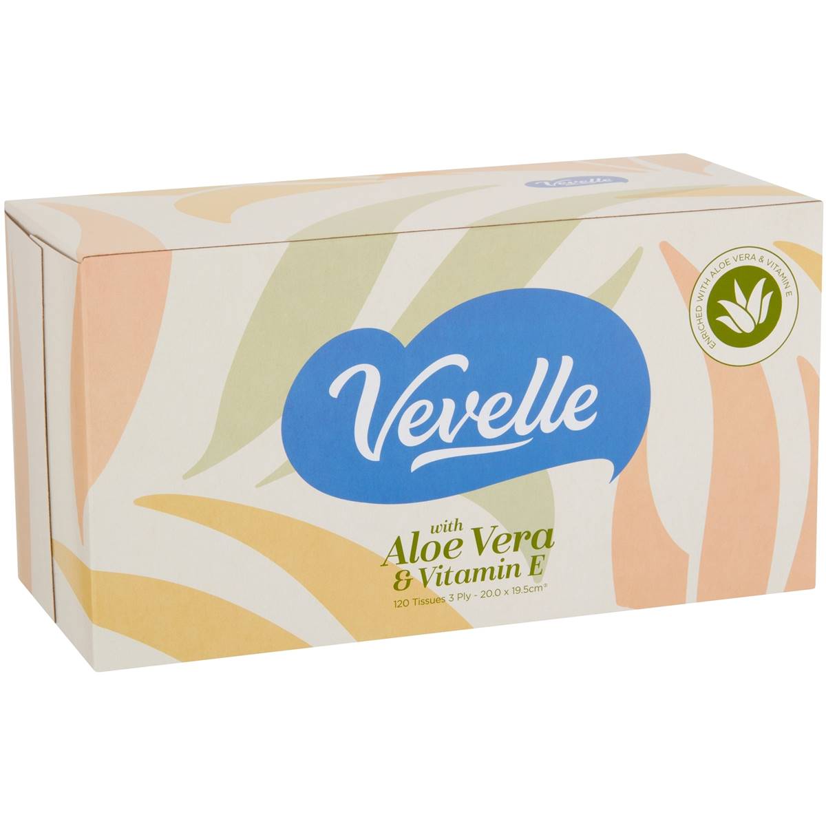 Vevelle Aloe Vera Tissues 3ply 120 Pack | Woolworths
