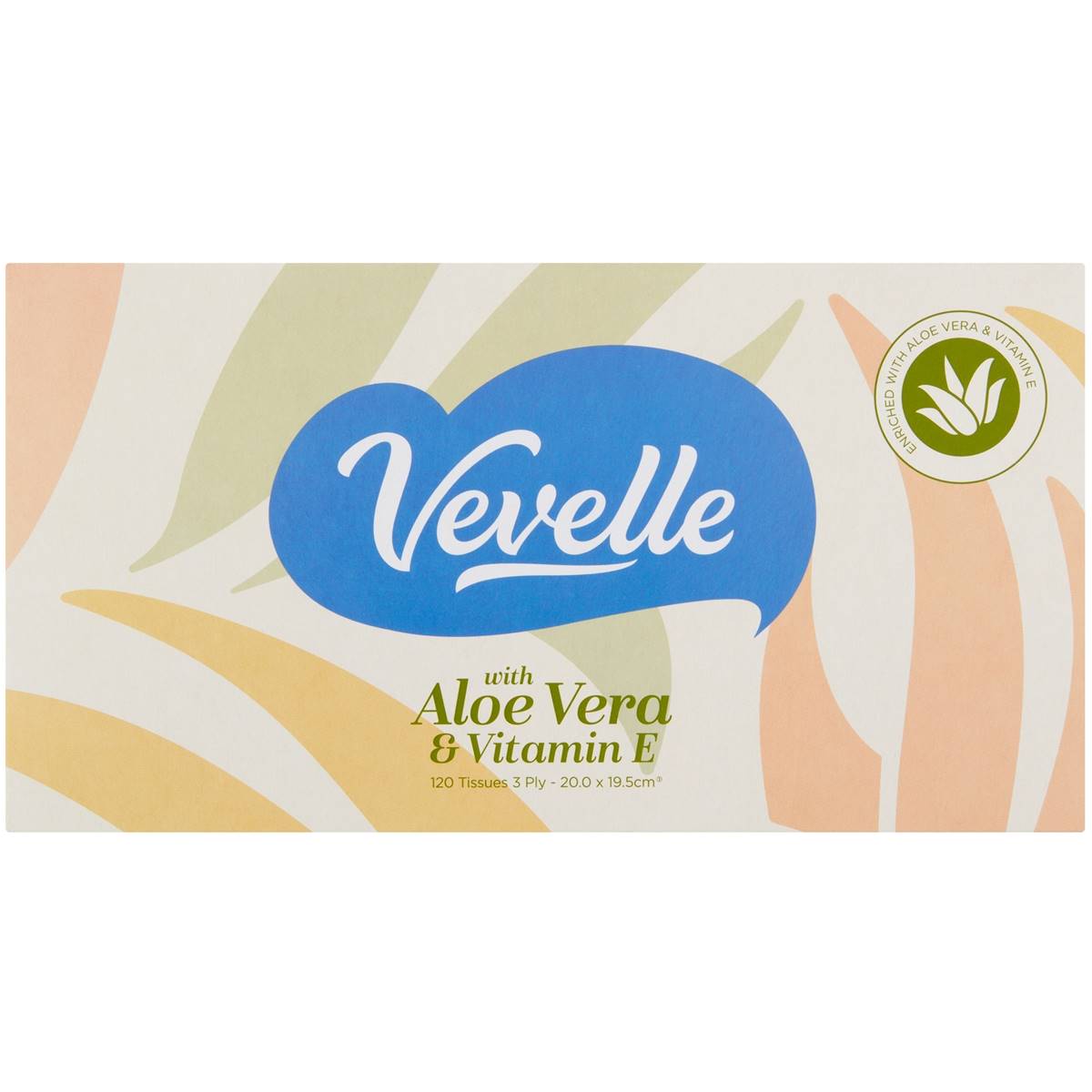 Vevelle Aloe Vera Tissues 3ply 120 Pack | Woolworths