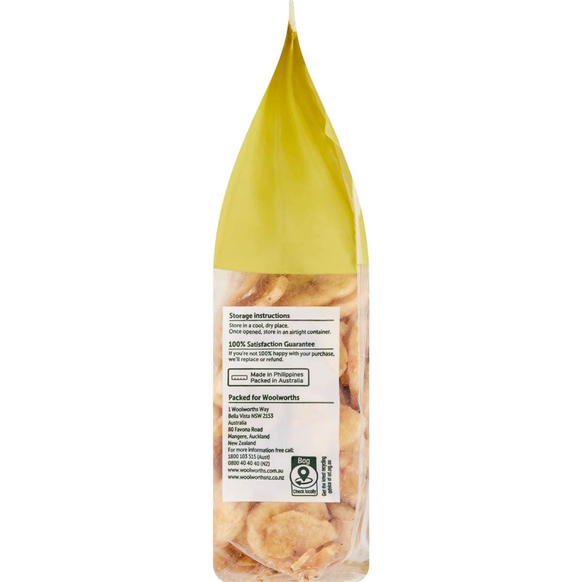 Woolworths Banana Chips Snack 400g | Woolworths