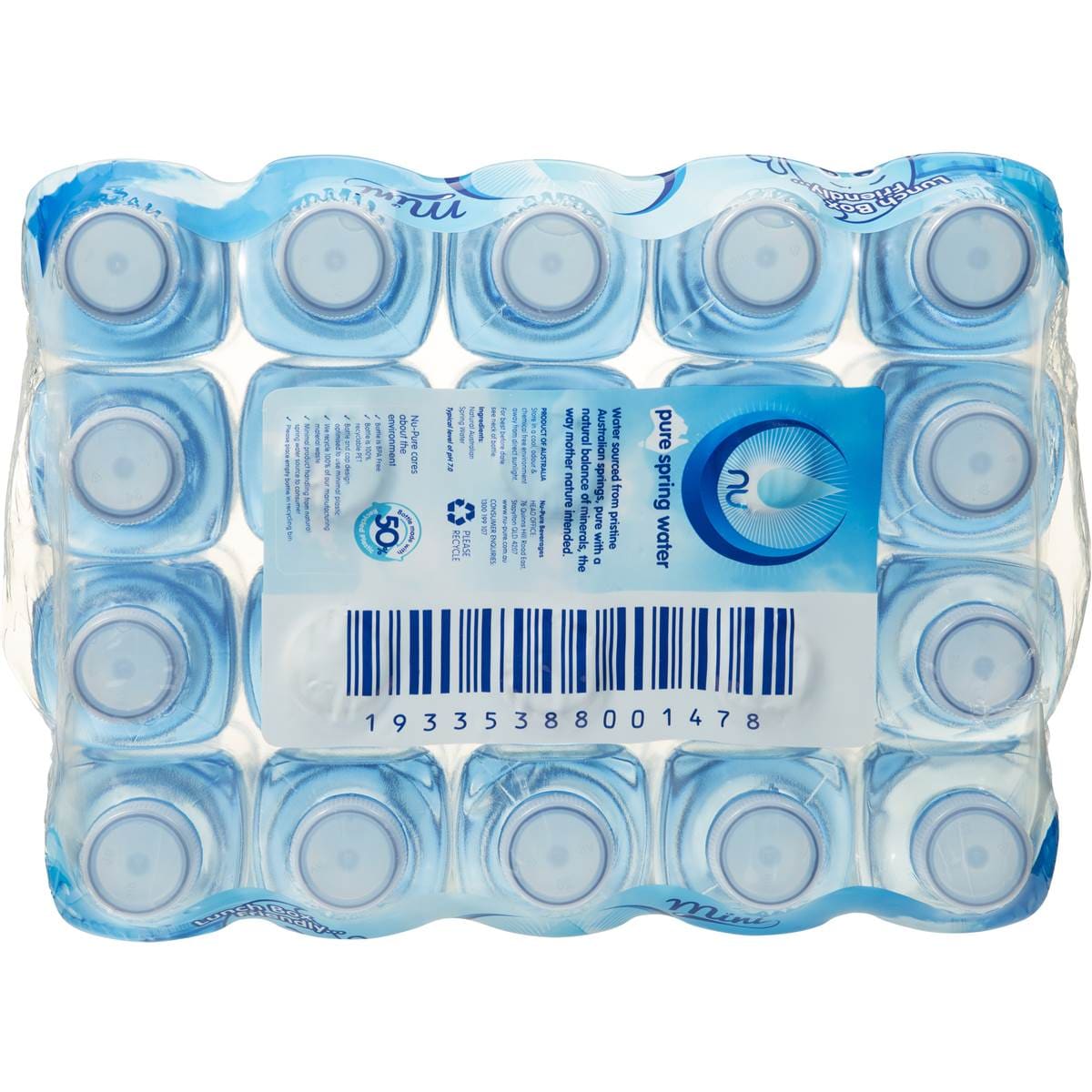 Nu Pure Spring Water 20x250ml | Woolworths